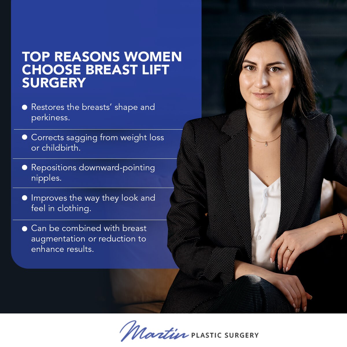 Top Reasons Women Choose Breast Lift Surgery [Infographic]